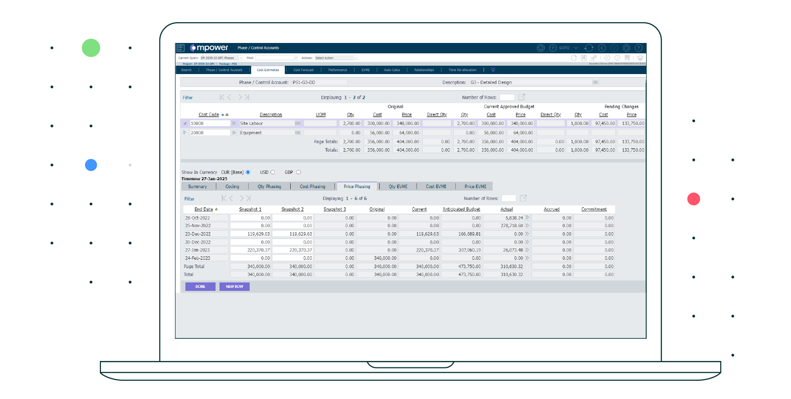 Mpower Cost & Budget Control Software for Projects