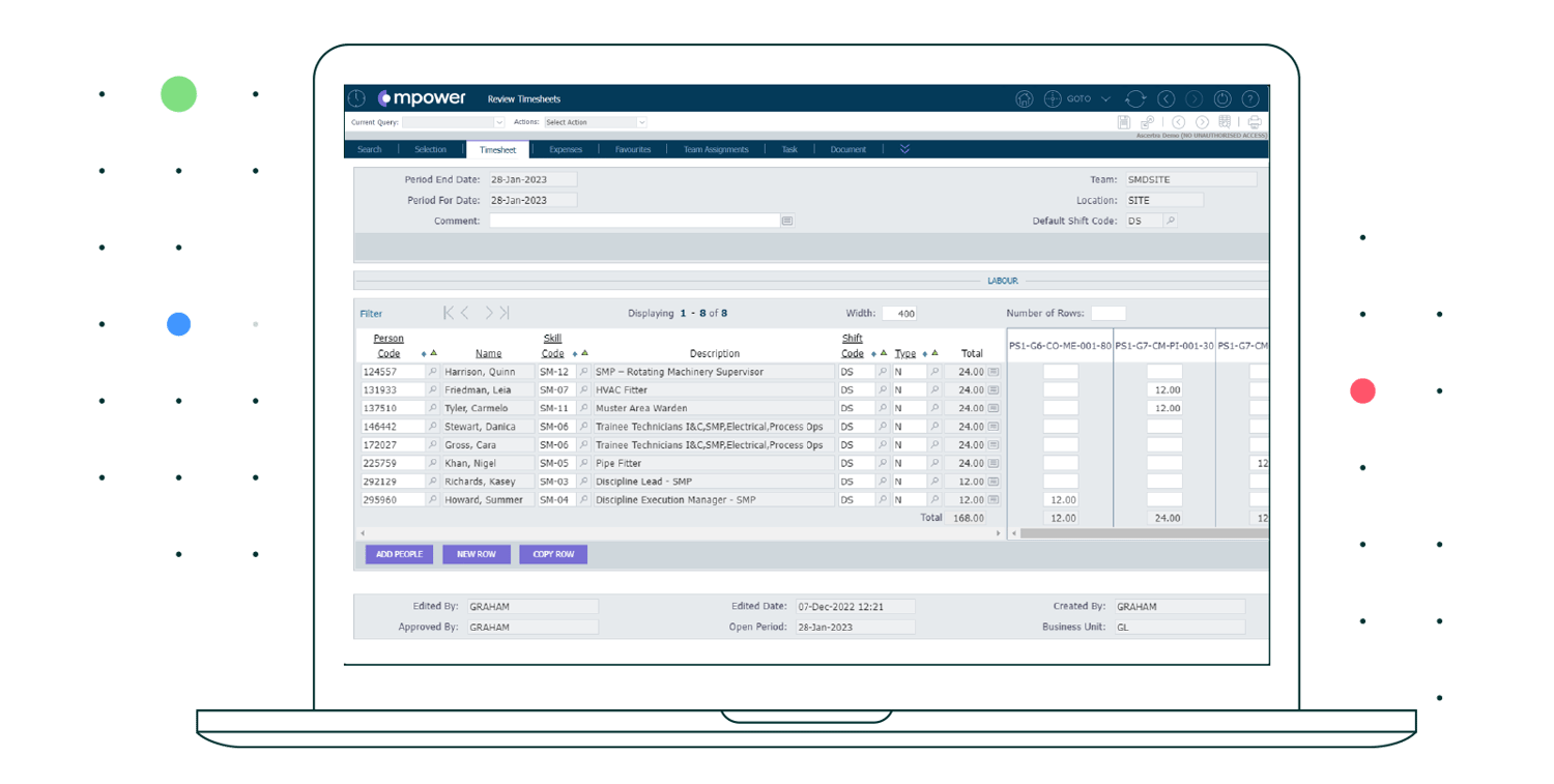 Mpower Time Management Software for Projects